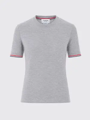 Thom Browne 4-bar Merino Wool T-shirt - Grey
