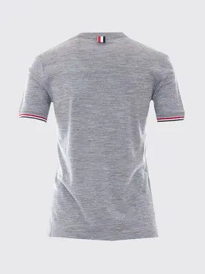 Thom Browne 4-bar Merino Wool T-shirt - Grey