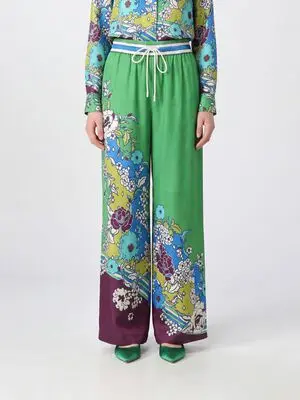 ALEMAIS Printed Wide Leg Trousers