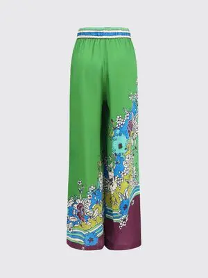 ALEMAIS Printed Wide Leg Trousers