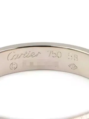 Cartier 18k White Gold Love Ring - Silver
