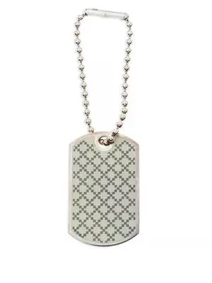 Gucci Geometric-pattern Enamel Tag Charm