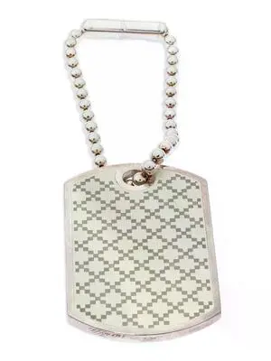 Gucci Geometric-pattern Enamel Tag Charm