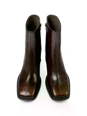 Camper Louise Leather Ankle Boots - Brown
