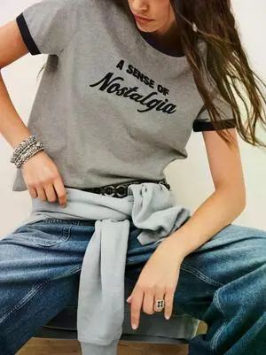 Ba&sh Rosta Slogan-print Ringer T-shirt