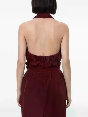 Magda Butrym Halterneck Floral-appliqué Top