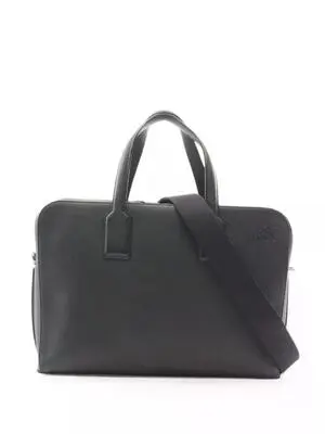 Loewe 2010s Goya Slim 2-way Briefcase - Black