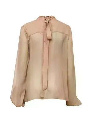 N°21 Pussy-bow Sheer Blouse