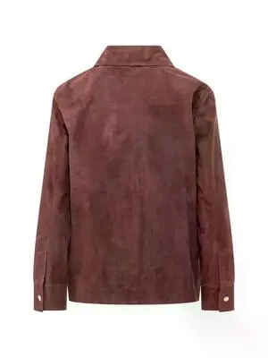 Max Mara Abisso Button-up Suede Jacket