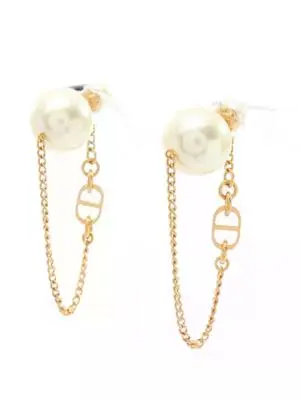 Dior 2010s Tribal Chain Earrings
