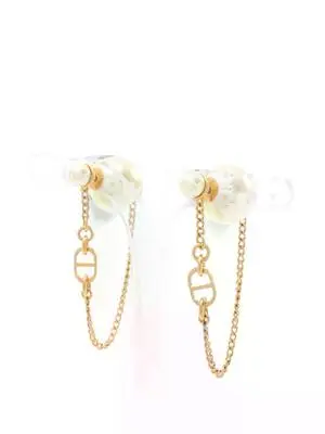 Dior 2010s Tribal Chain Earrings