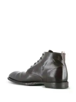 Officine Creative Sound Lace-up Leather Ankle Boots