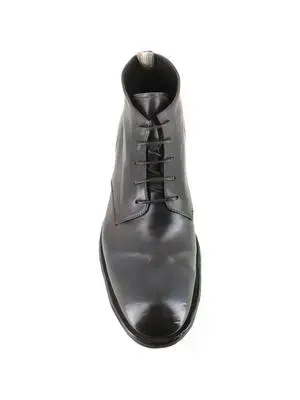 Officine Creative Sound Lace-up Leather Ankle Boots