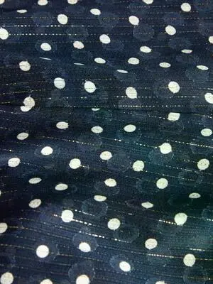 Sandro Polka Dot Metallic Stripe Shirt