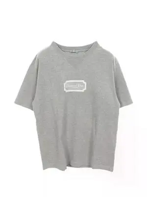 Dior 2010s Logo-embroidered T-shirt - Grey