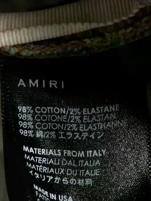 Amiri Distressed Crystal-embellished Jeans