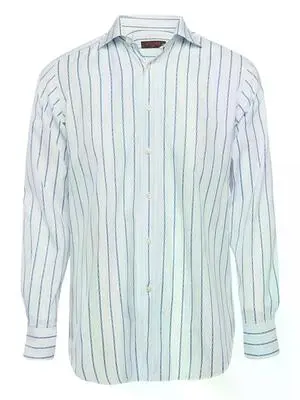 Etro Striped Cotton Shirt - Blue