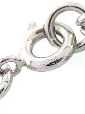 Dior Crystal Heart Padlock And Key Necklace
