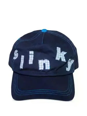 SLINKY Gingham Logo Cap - Blue