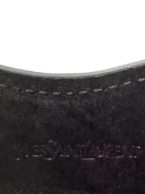 Saint Laurent Logo-embossed Leather Phone Cover