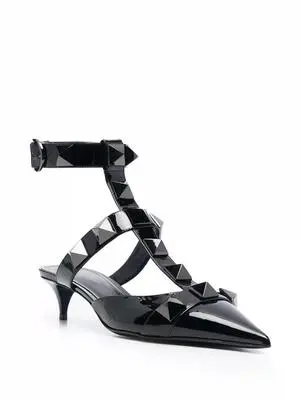 Valentino Garavani Roman Stud Low-heeled Pumps