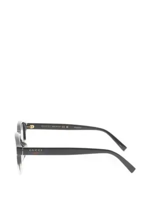 Gucci Round-frame Logo-detail Sunglasses