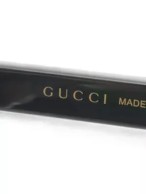 Gucci Round-frame Logo-detail Sunglasses