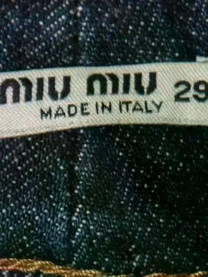 Miu Miu Patch-detail Jeans