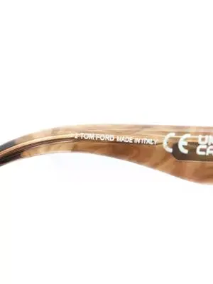 TOM FORD 2020s Square Frame Sunglasses - Brown