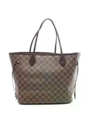 LOUIS VUITTON 2016 Mm Neverfull Damier Ebene Tote Bag - Brown