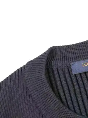 LOUIS VUITTON 2000s Chain-detail Ribbed Sweater