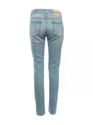 Just Cavalli Distressed Five-pocket Jeans