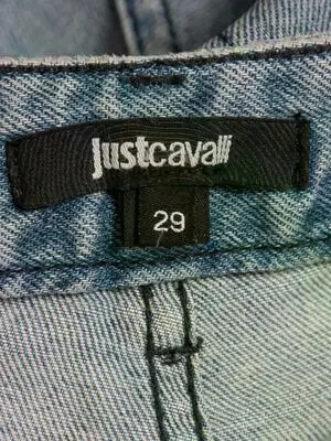 Just Cavalli Distressed Five-pocket Jeans