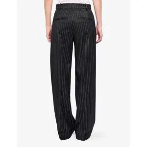 Zadig&Voltaire Panol Striped High-rise Stretch-woven Trousers