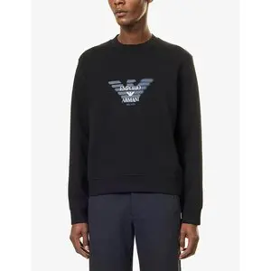 Emporio Armani Logo-print Cotton-blend Sweatshirt