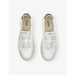 AUTRY Medalist Leather And Suede Trainers - Blk/white