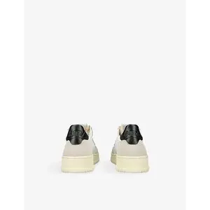 AUTRY Medalist Leather And Suede Trainers - Blk/white