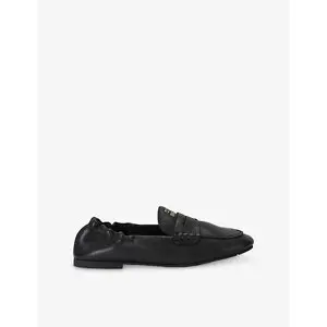 Steve Madden Newbury Leather Loafers - Black