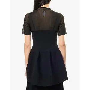 CFCL Pottery Lucent Short-sleeve Knitted Top