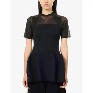 CFCL Pottery Lucent Short-sleeve Knitted Top