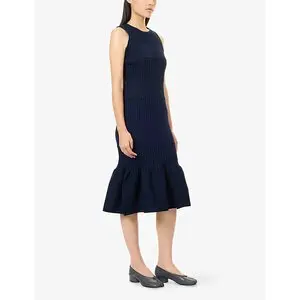 CFCL Fluted Mermaid Knitted Midi Dress