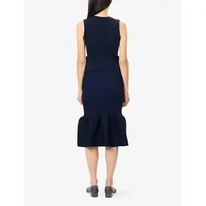 CFCL Fluted Mermaid Knitted Midi Dress