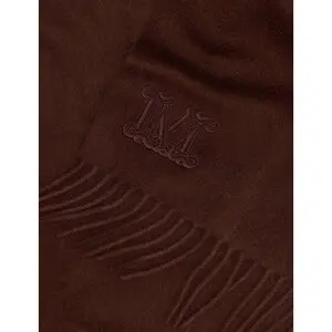 Max Mara Monogram-embroidered Cashmere Stole