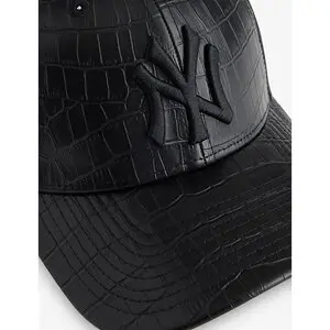 New Era 9forty New York Yankees Faux-leather Baseball Cap