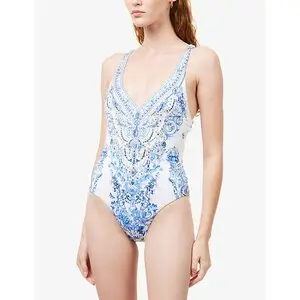 Camilla Floral V-neck Swimsuit