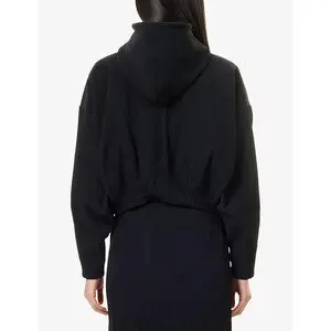 CFCL Padded Hypha Cropped Hooded Knitted Bomber Jacket