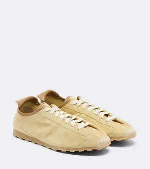 Jacquemus Suede Lace-up Sneakers - Beige