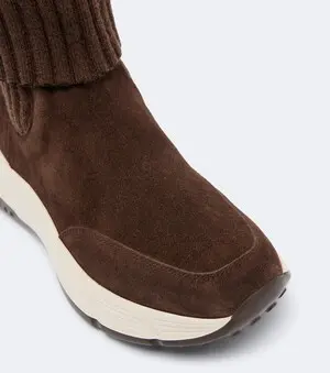 Hogan H669 Suede Ankle Boots