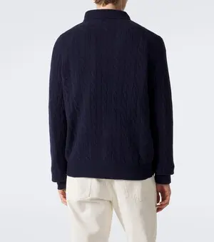 Polo Ralph Lauren Cable-knit Wool And Cashmere Polo Sweater