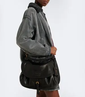 Miu Miu Rendez‑vous Leather Top-handle Bag
